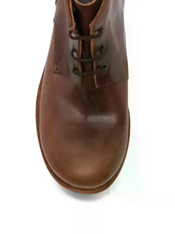 MA+ Lace-up Leather Ankle Boots