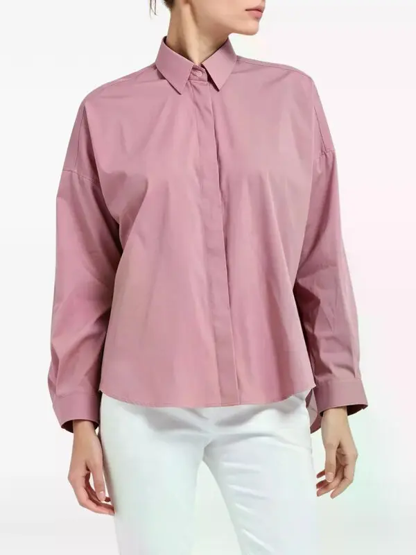 Brunello Cucinelli Concealed-fastening Drop-shoulder Shirt