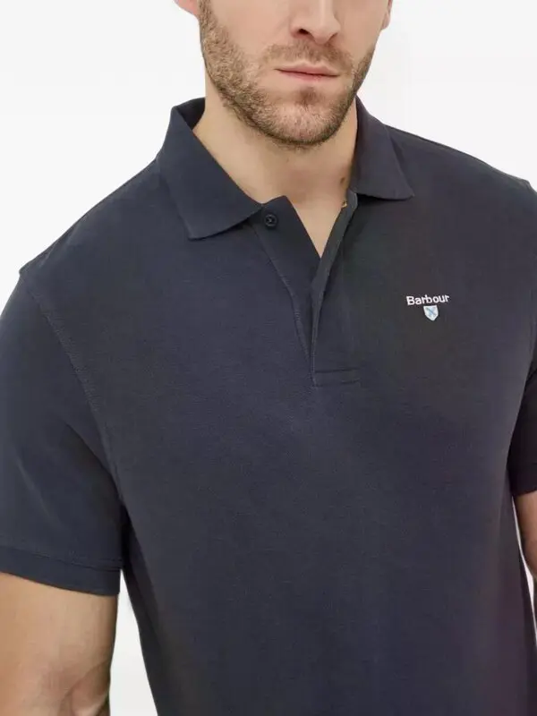 Barbour Logo-embroidered Piqué Polo Shirt