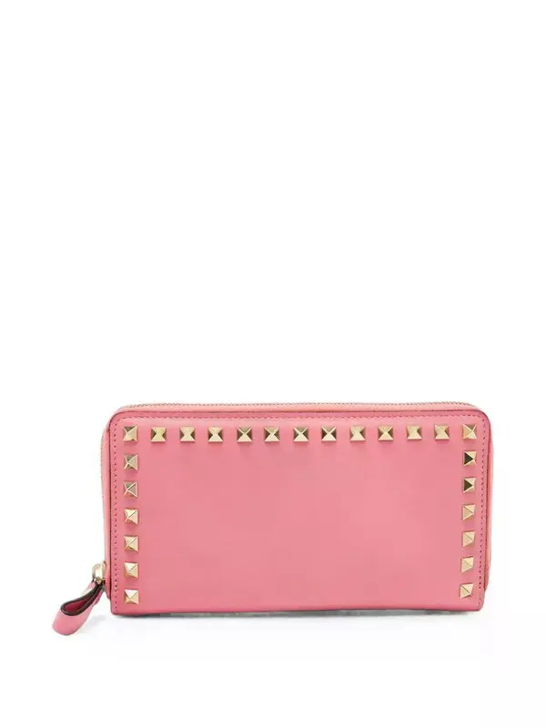 Valentino Garavani Rockstud Zip-around Wallet - Pink