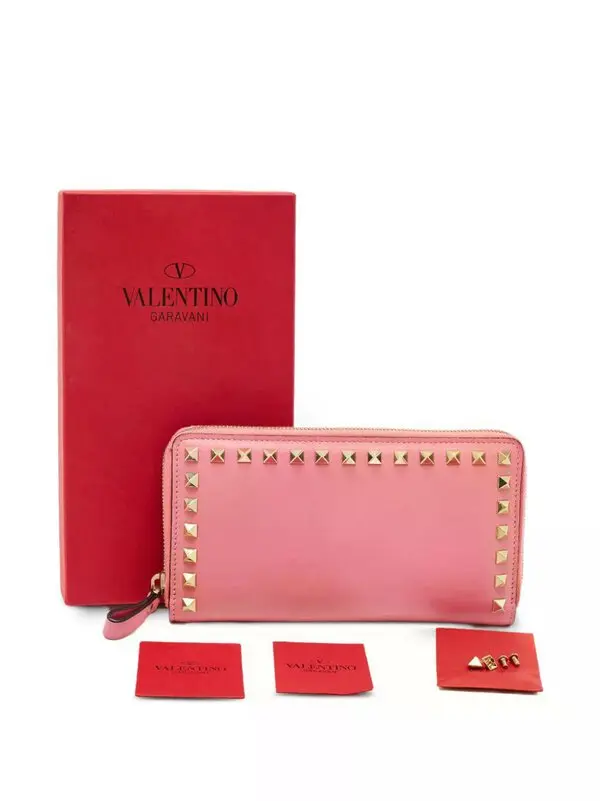 Valentino Garavani Rockstud Zip-around Wallet