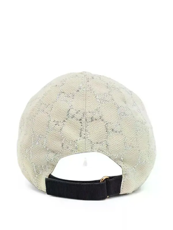 Gucci Gg Monogram-jacquard Baseball Cap - Neutrals