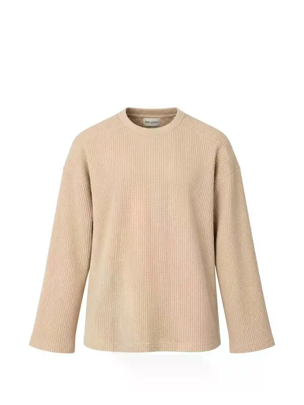 AVIVA JIFEI XUE Waffle-knit T-shirt