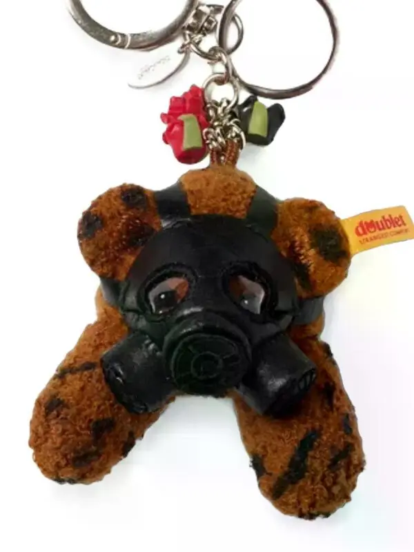 DOUBLET Gas Mask Bear Keyring - Brown