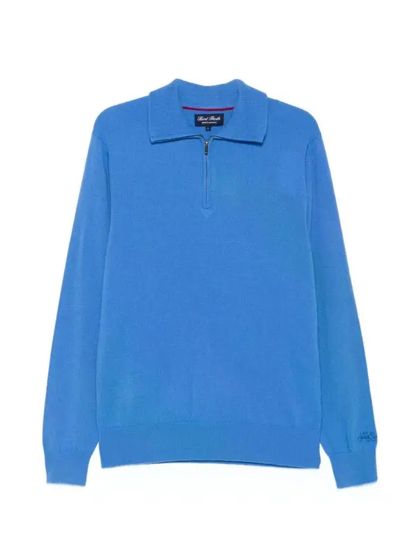 MC2 SAINT BARTH Half-zip Cashmere Sweater