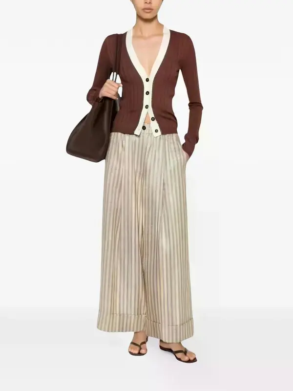 Brunello Cucinelli Ribbed-knit V-neck Cardigan