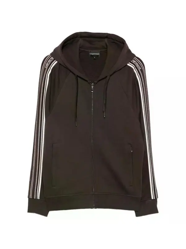 Emporio Armani Side-stripe Raglan-sleeve Hoodie