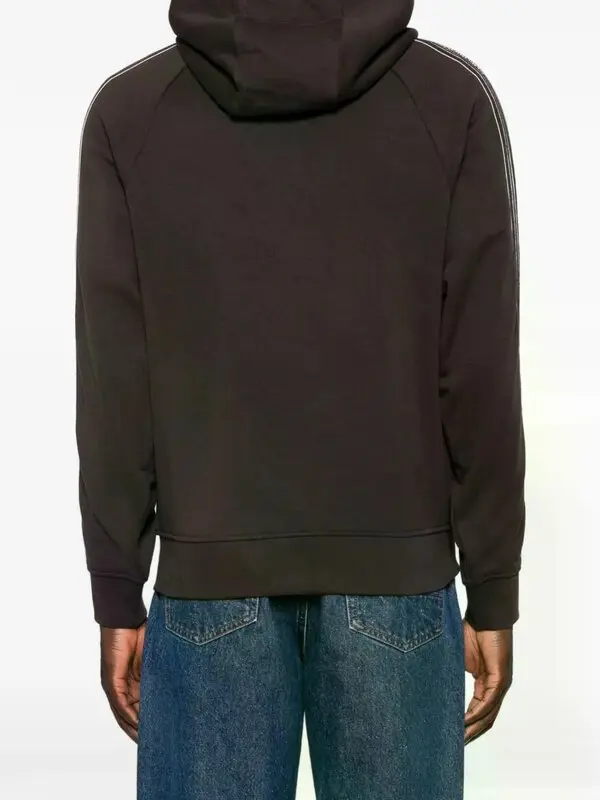 Emporio Armani Side-stripe Raglan-sleeve Hoodie