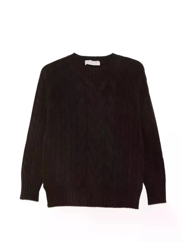 D.exterior Cable-knit Raglan-sleeve Sweater