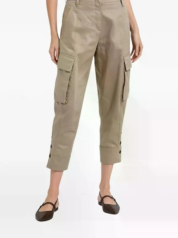 Brunello Cucinelli Button-cuff Cargo Pants - Neutrals