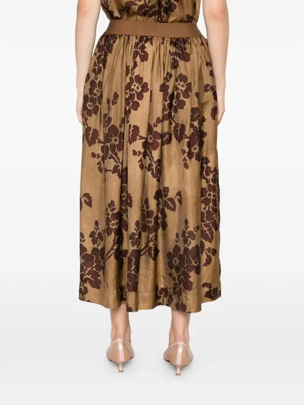 UMA WANG Gillian Printed Long Skirt