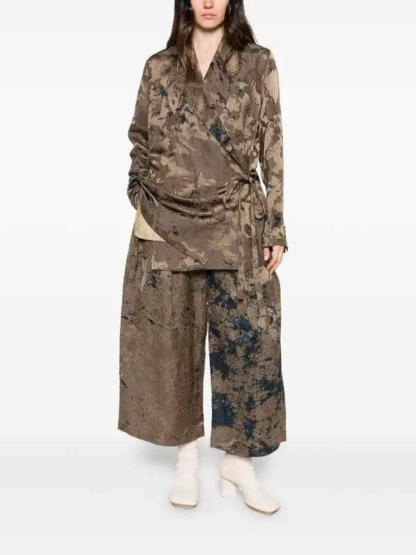 UMA WANG Poetic Linen Blend Trousers
