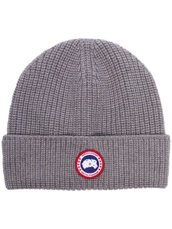 Canada Goose Logo Wool Beanie