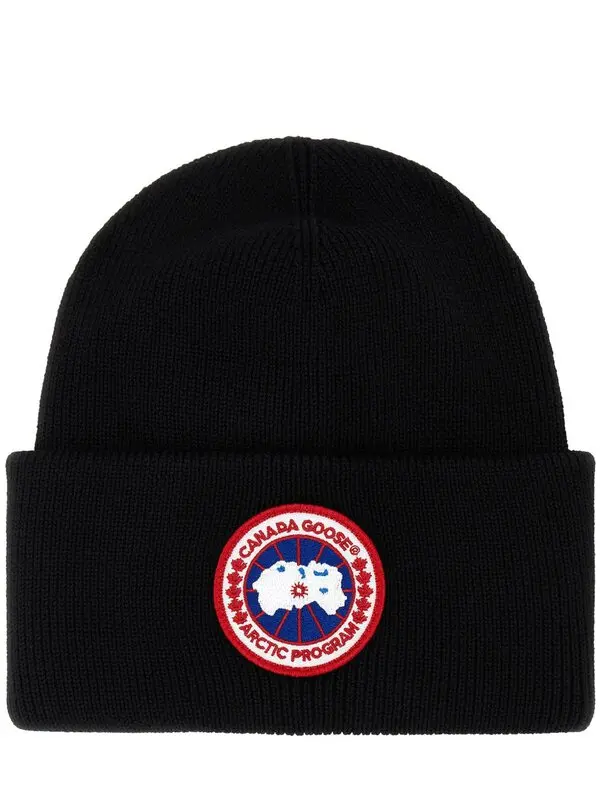 Canada Goose Logo Wool Beanie
