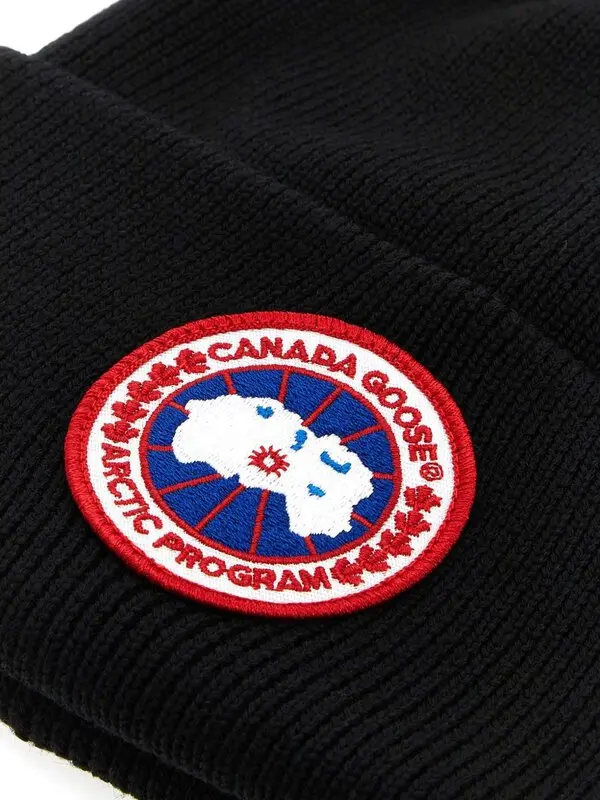 Canada Goose Logo Wool Beanie