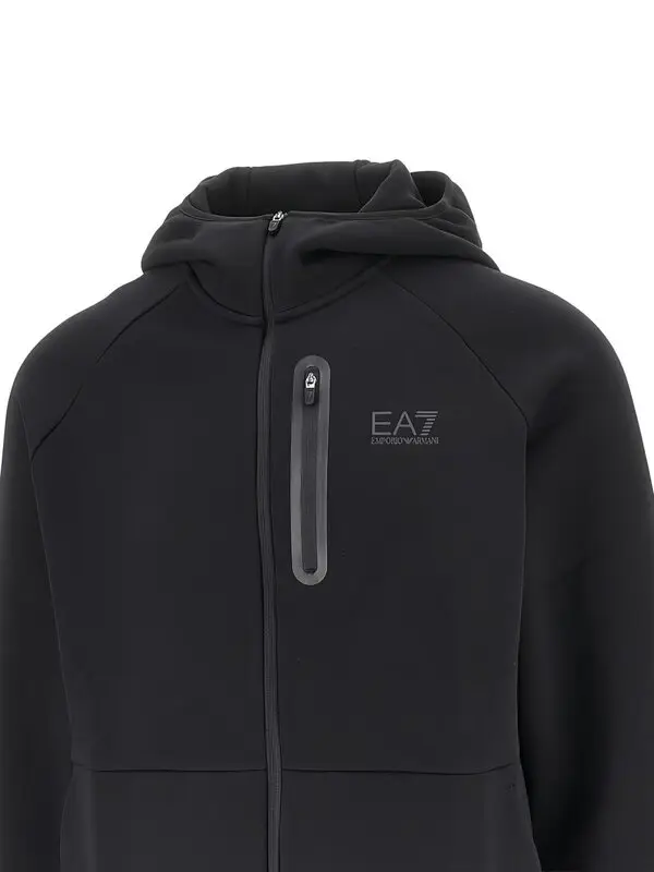 EA7 Logo Zipped Sweatshirt