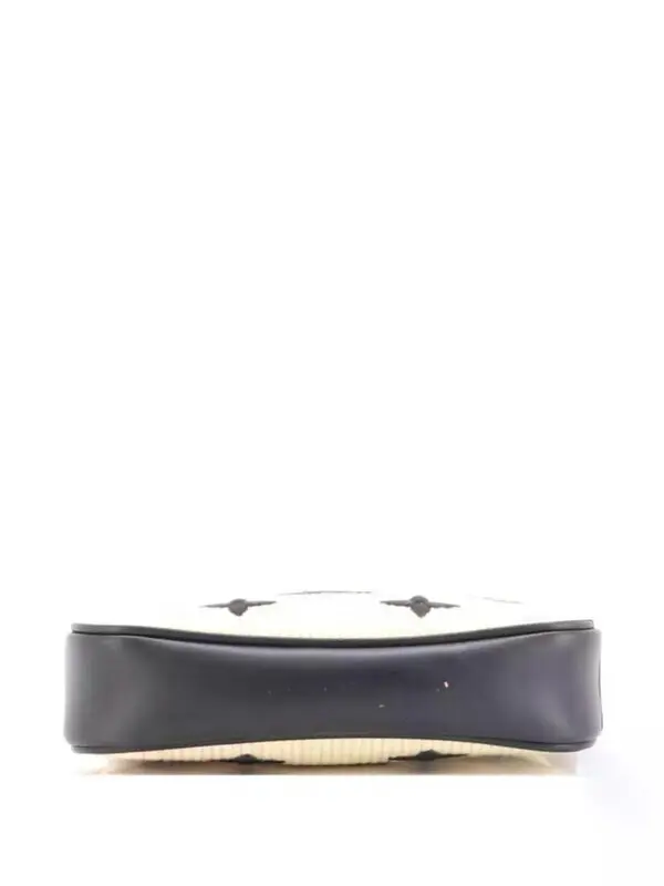 LOUIS VUITTON Pochette Accessoires Monogram Giant Embroidered Cotton Mini Clutch Bag
