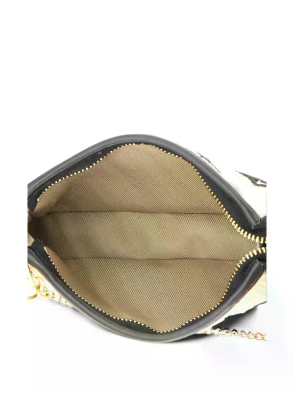 LOUIS VUITTON Pochette Accessoires Monogram Giant Embroidered Cotton Mini Clutch Bag