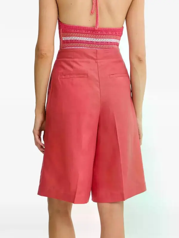 BENETTON Pleated Knee-length Shorts