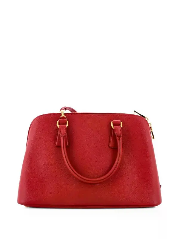 Prada Promenade Bag Saffiano Leather Medium Satchel - Red