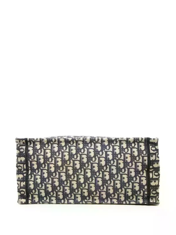 Dior 2022 Medium Oblique Embroidered Canvas Book Tote Bag