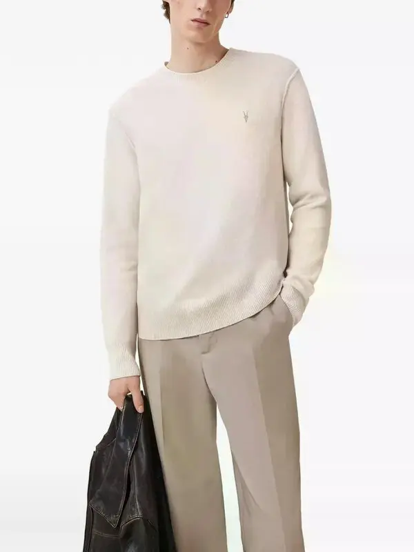ALLSAINTS Statten Wool-blend Ramskull Jumper - Neutrals