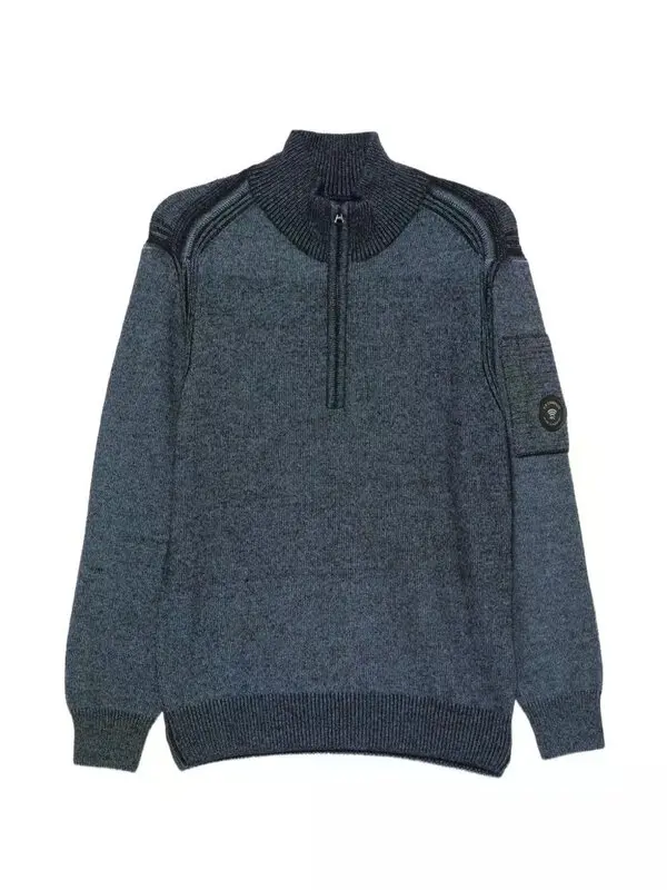 C.P. COMPANY Quarter-zip Lens-detail Sweater