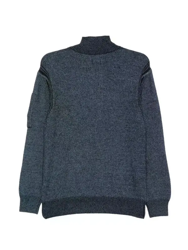 C.P. COMPANY Quarter-zip Lens-detail Sweater