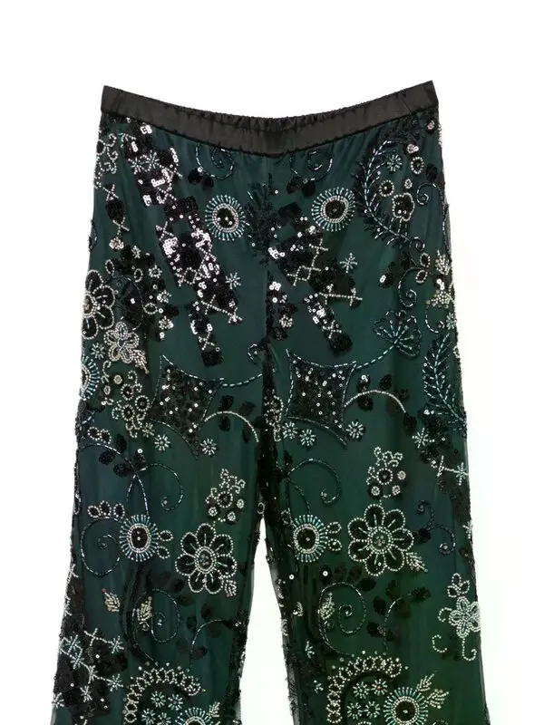 Emporio Armani Sequin-embellished Beaded Trousers