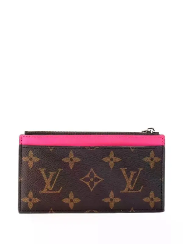 LOUIS VUITTON Coin Macassar Monogram Canvas Card Holder