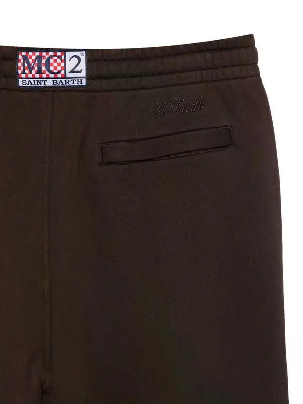 MC2 SAINT BARTH Drawstring-waist Bolt Track Pants