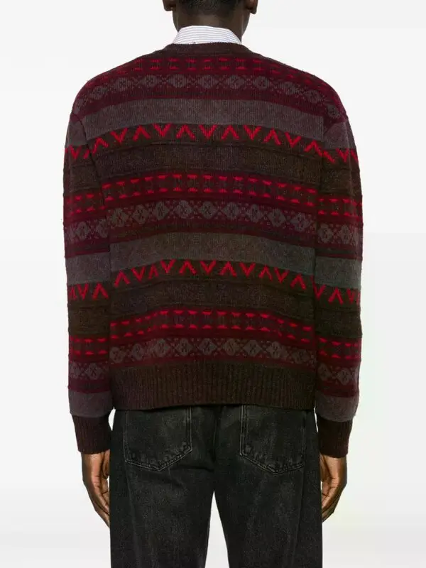 Nn07 Tobias Fair Isle V-neck Sweater