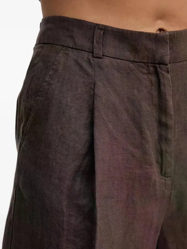 BENETTON Pleated Linen Shorts