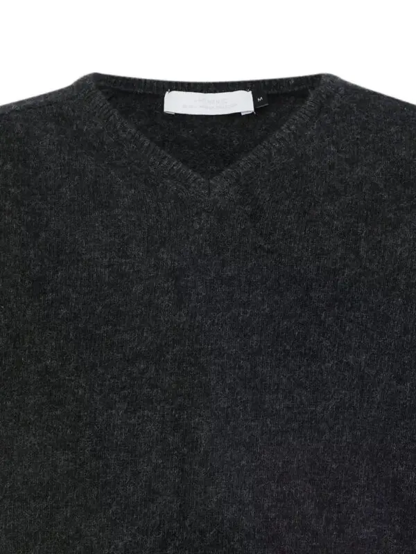 AMOMENTO V-neck Knitted Sweater