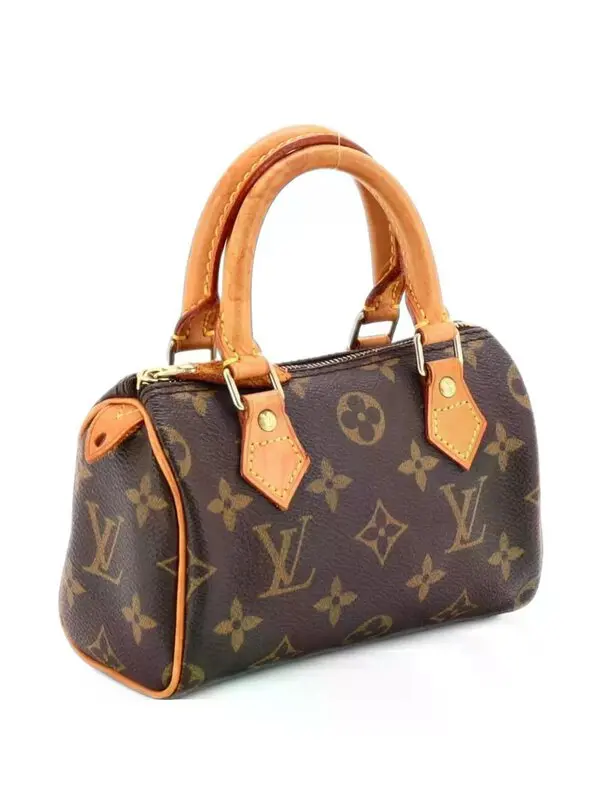 LOUIS VUITTON Speedy Mini Hl Handbag Monogram Canvas Satchel