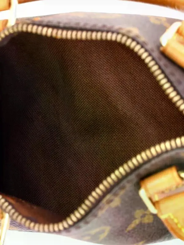 LOUIS VUITTON Speedy Mini Hl Handbag Monogram Canvas Satchel