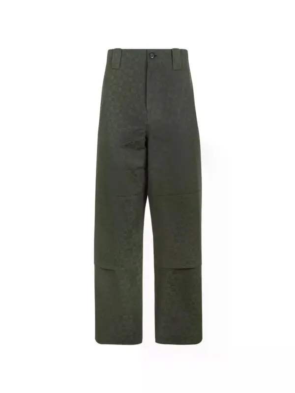 Kenzo Gram Jacquard-logo Straight-leg Trousers