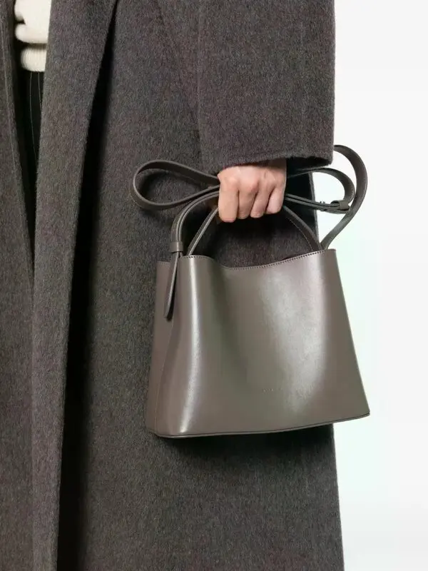 AESTHER EKME Mini Leather Tote Bag - Grey