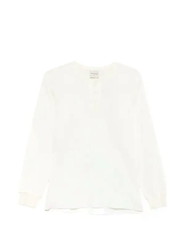 WALK IN PARIS Waffle-knit Long-sleeve T-shirt