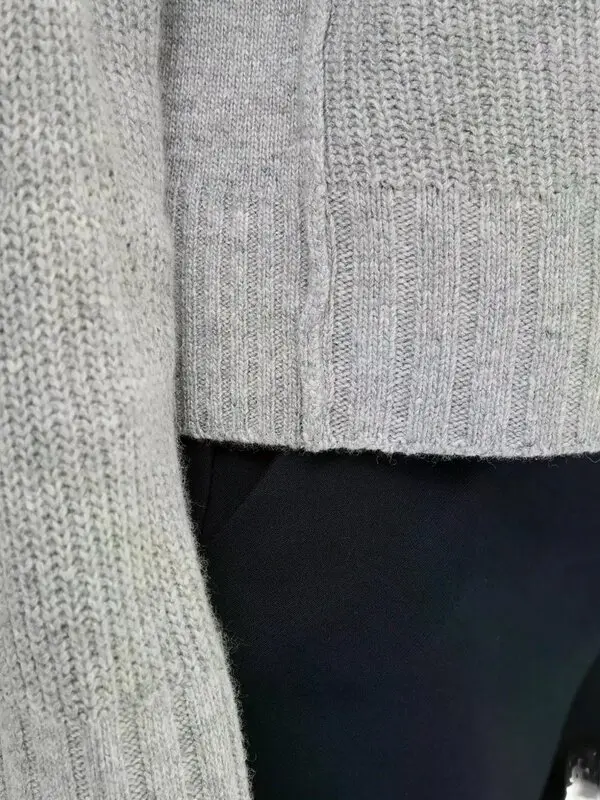 BENETTON Ribbed-knit V-neck Sweater