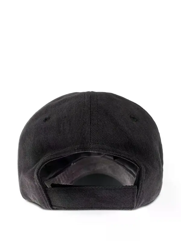 Balenciaga Bodies Cap In Washed - Black