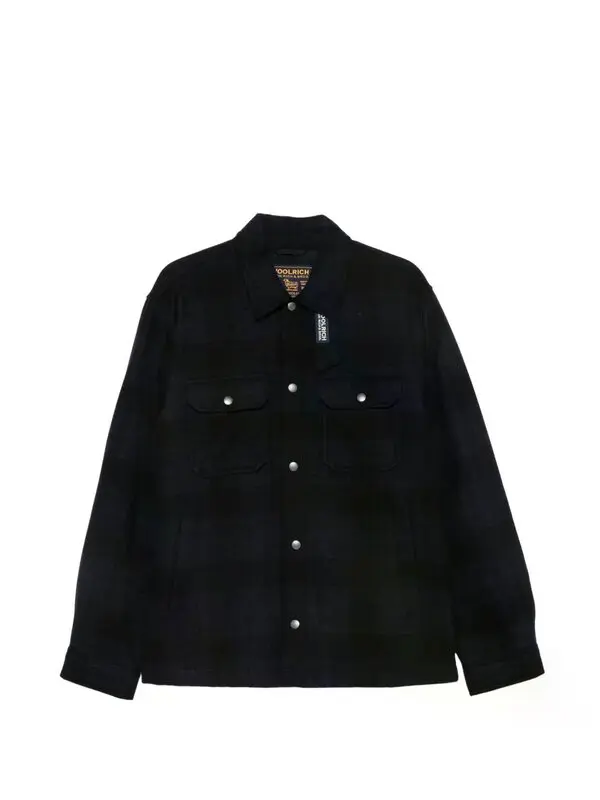 Woolrich Alaskan Check-pattern Button-down Jacket