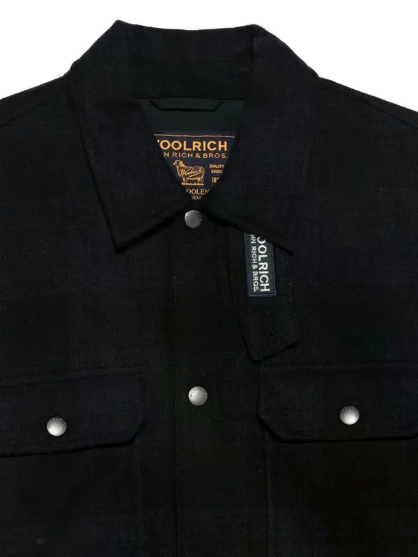 Woolrich Alaskan Check-pattern Button-down Jacket