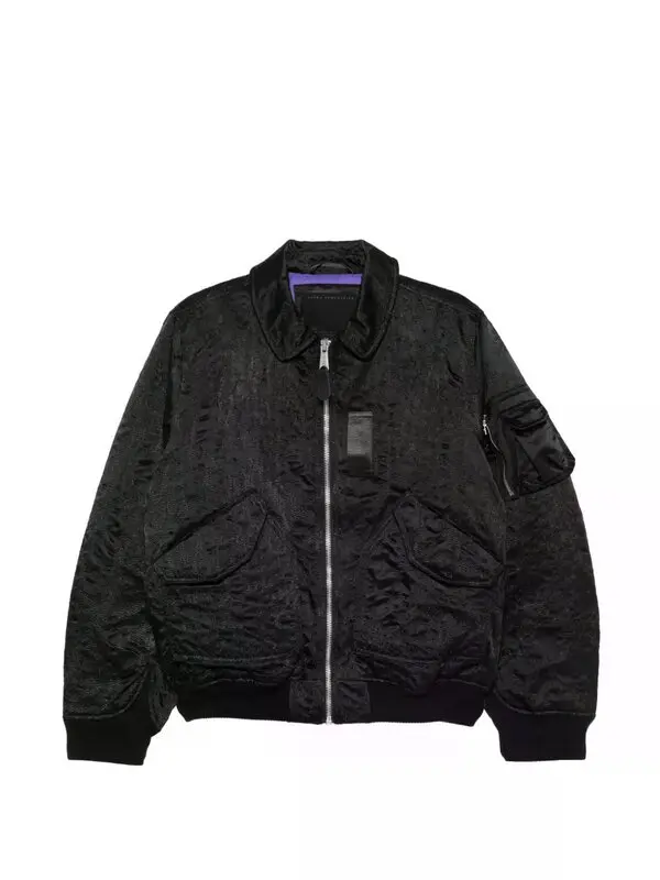 Alpha Industries Cwu-45/p Camo-embroidered Uv Bomber Jacket