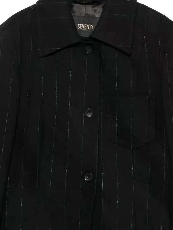 Seventy Pinstripe-print Chest-pocket Jacket