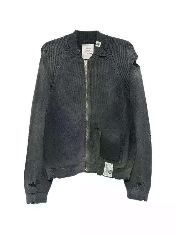 Mihara Yasuhiro Sun-faded Distressed Cardigan