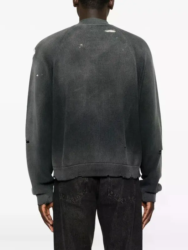 Mihara Yasuhiro Sun-faded Distressed Cardigan