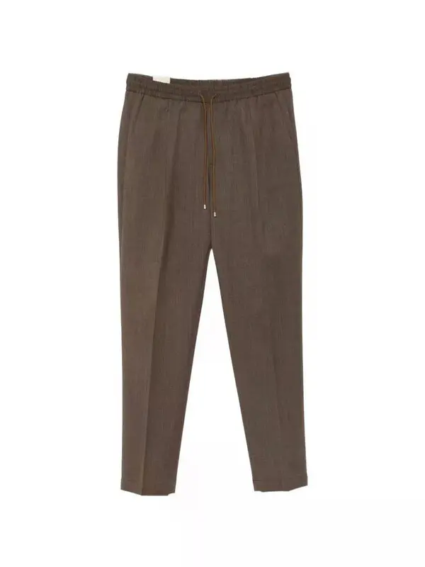 BRIGLIA 1949 Wimbledons Drawstring-waist Pleated Trousers