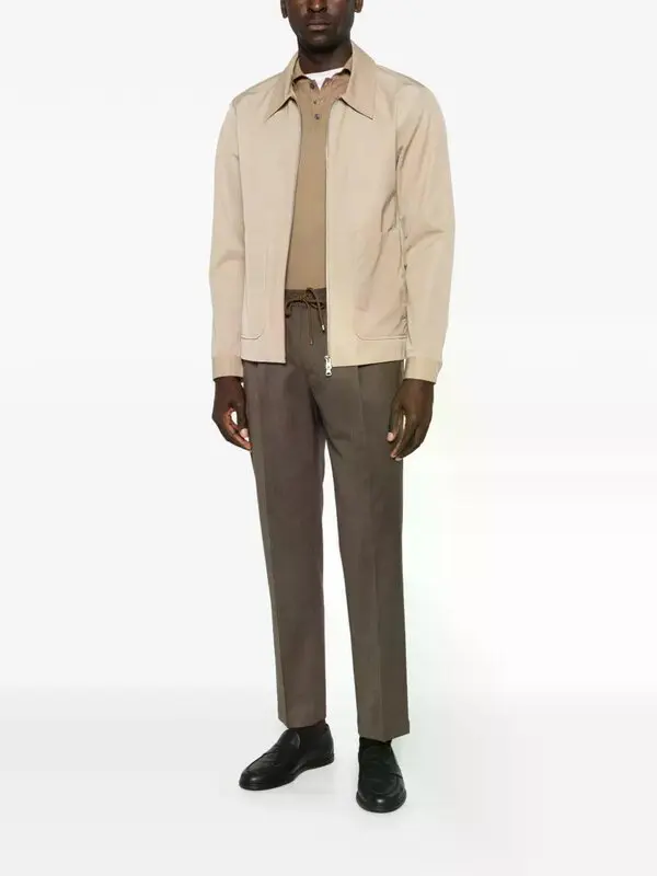 BRIGLIA 1949 Wimbledons Drawstring-waist Pleated Trousers