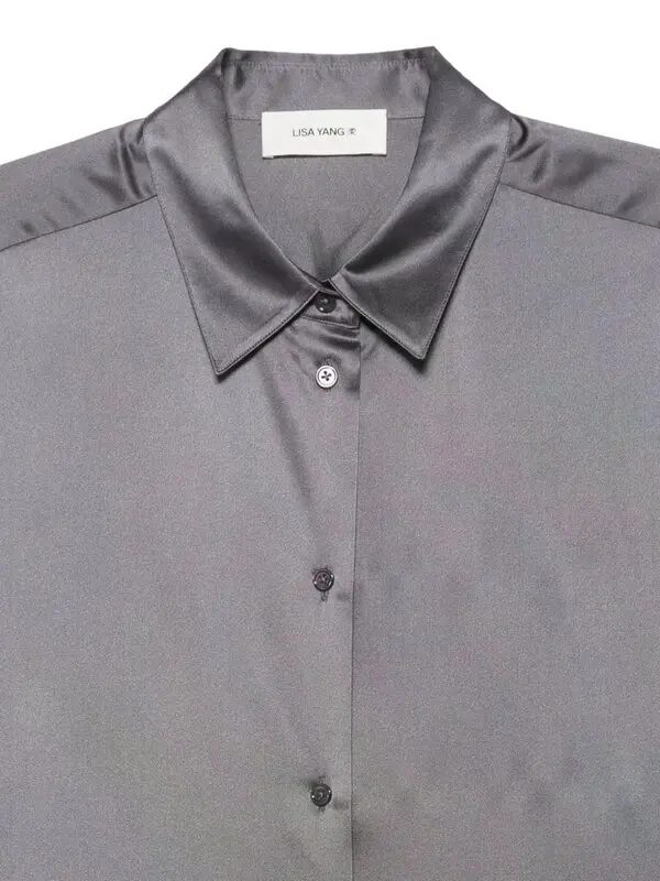 LISA YANG Satin Long-sleeve Shirt